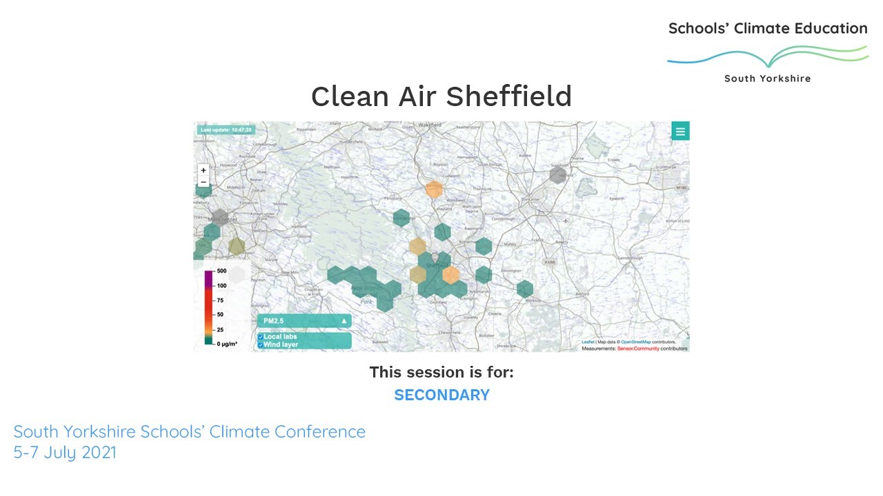 Day 2- Clean Air Sheffield – Schools' Climate Education South Yorkshire